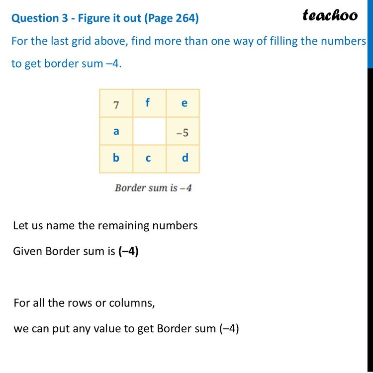 For the last grid above, find more than one way of filling the numbers