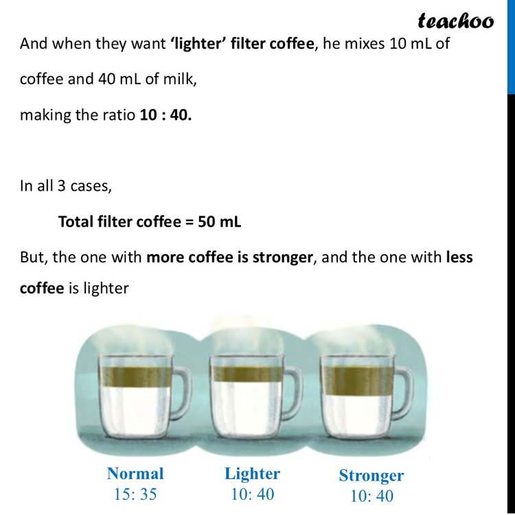 Filter Coffee Example [Chapter 7 Class 8 Ganita Prakash] - Teachoo