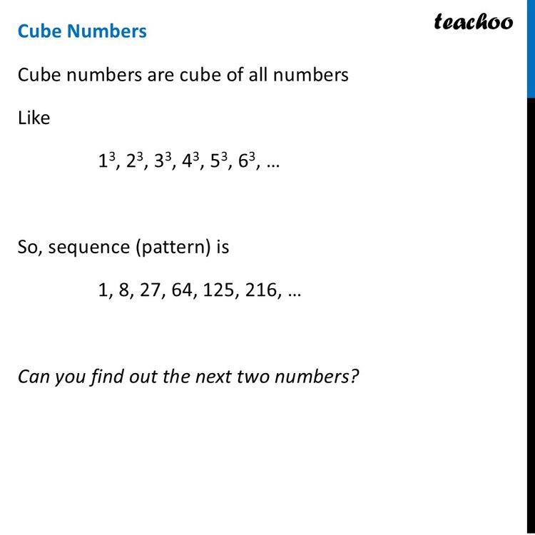 Patterns in numbers - Patterns in Numbers