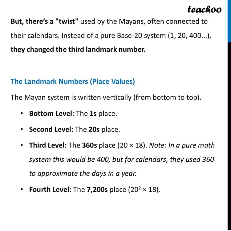 Mayan Number System - Symbols, How to form Numbers, Examples