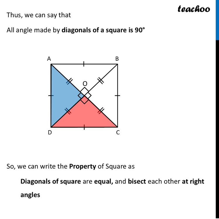 Deduction 5 - What should be the angle formed by diagonals? [Class 8]