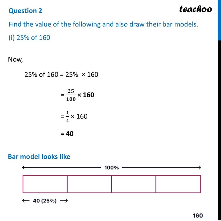 Find the value of the following and also draw their bar models