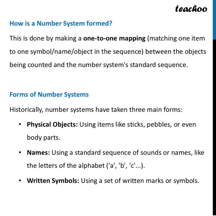 Number System - Definition, Forms, Different Examples - Teachoo