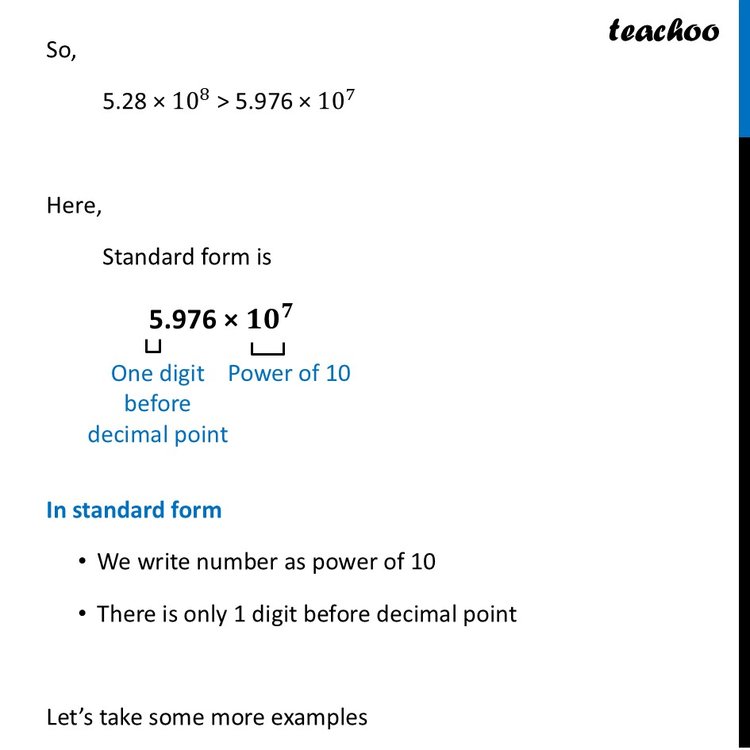 Expressing Numbers in Scientific Notation (Standard Form) - 5+ example
