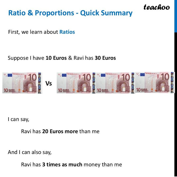 Ratio & Proportions - Quick Summary [with Example and Questions]