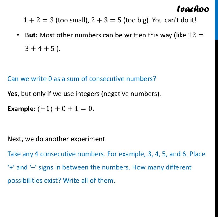 [Number Play] Sum of Consecutive Numbers - Class 8 Ganita Prakash