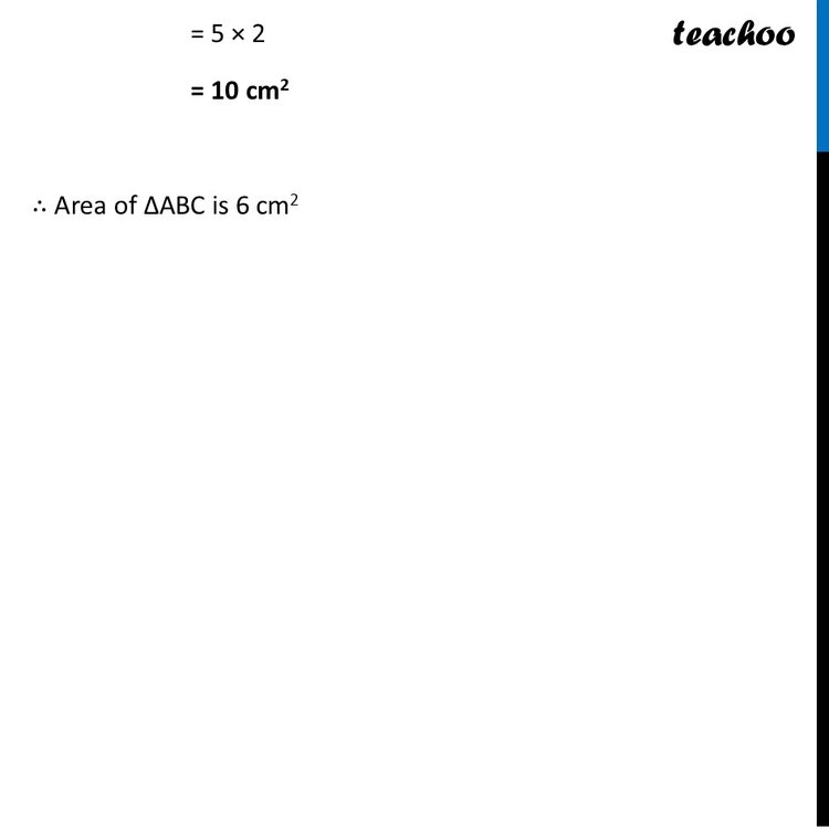 Area of Triangle for Acute, Obtuse and Right Triangles - Teachoo