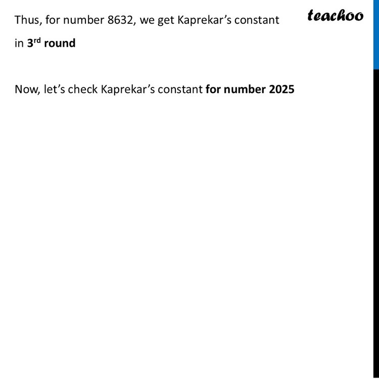 The Magic Number of Kaprekar - Definition, How to find - Teachoo