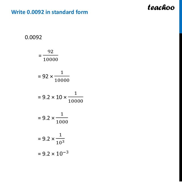 Expressing Numbers in Scientific Notation (Standard Form) - 5+ example