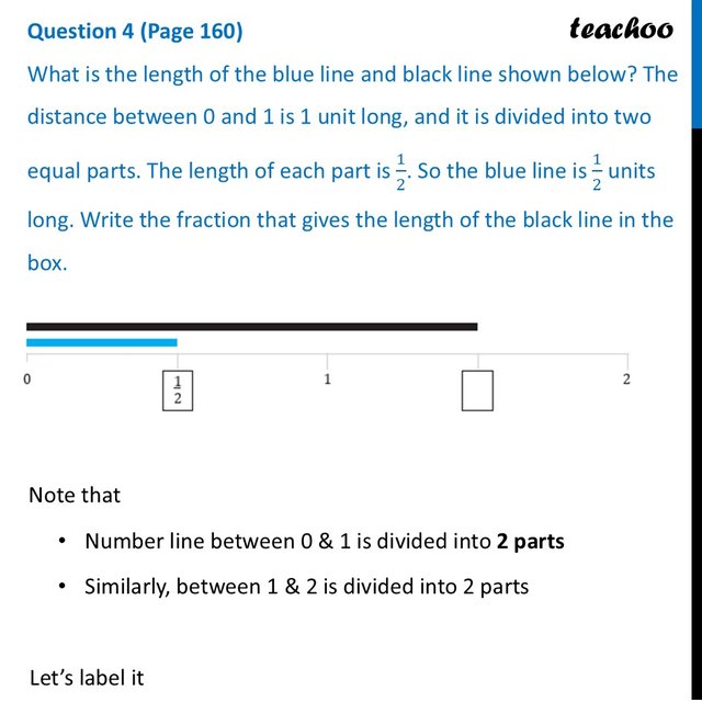 What is the length of the blue line and black line shown below?