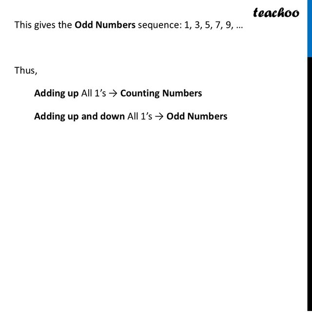 Which sequence do you get when you start to add the All 1's sequence