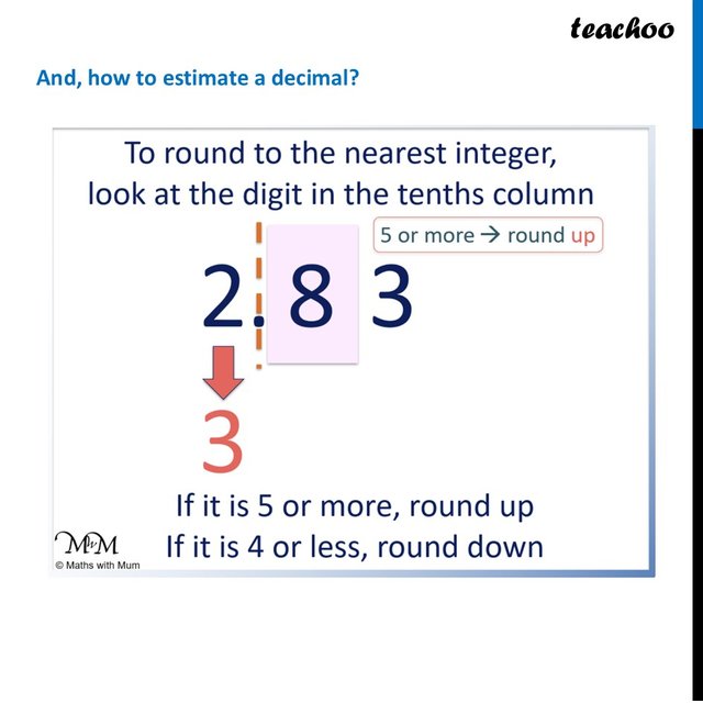 Estimating Sums and Differences - in Decimals (with examples)
