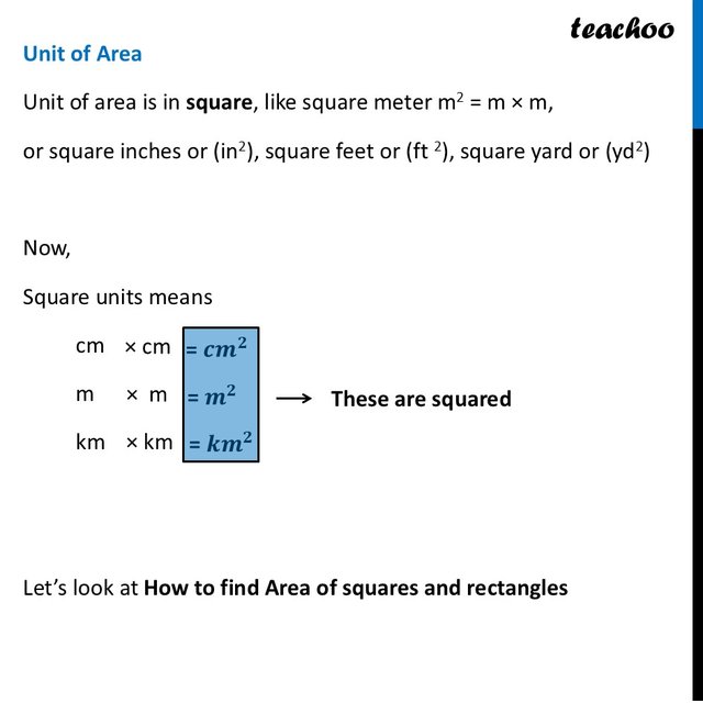 [Maths] Area - Definition, Formula, and Examples - Teachoo