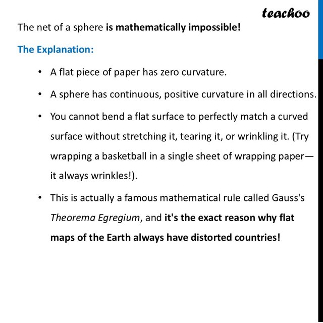 Net of a Sphere - is it even possible? Why? - Teachoo Maths