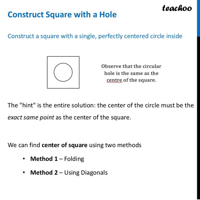 [Class 6] Construct a Square with a Hole – Step-by-Step Explanation