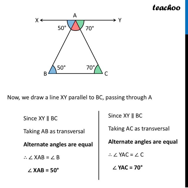 Sum of Angles of a Triangle [with Example] - Class 7 Ganita Prakash
