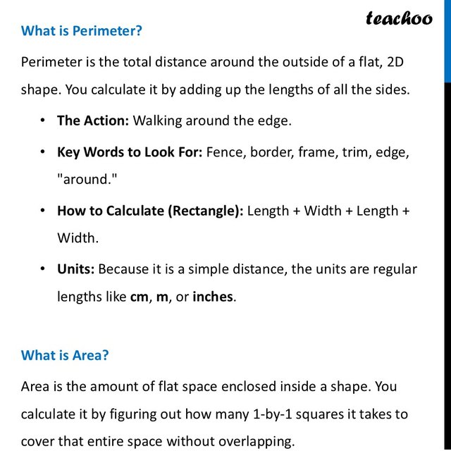 Perimeter vs Area - Difference with Examples [Class 8 Ganita Prakash]