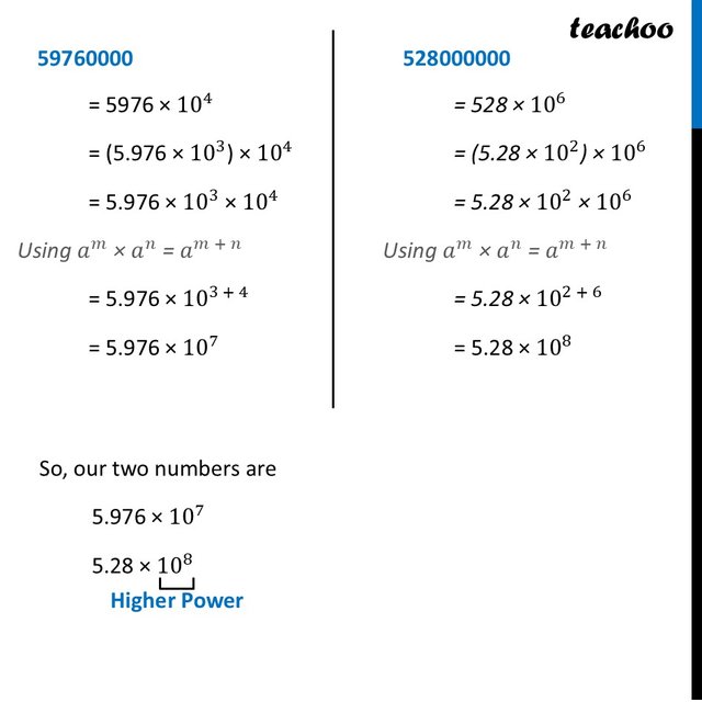 Expressing Numbers in Scientific Notation (Standard Form) - 5+ example