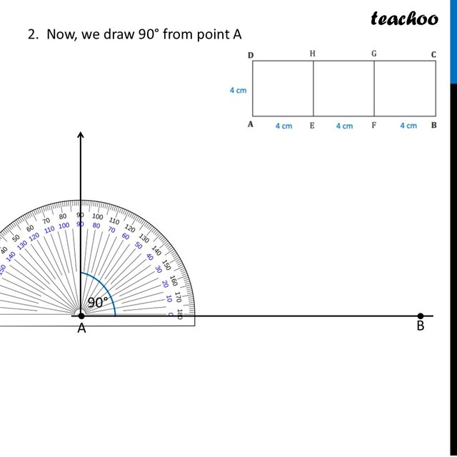 [Class 6] Constructing a rectangle divided into 3 identical squares.
