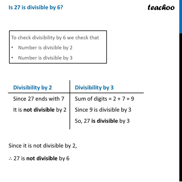 Divisibility by 6 - How to check? with 4+ Examples - Teachoo
