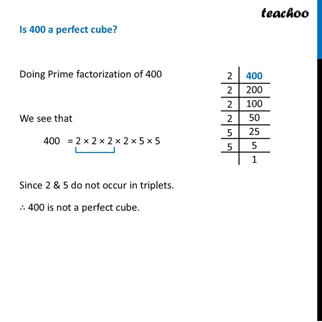 [Ganita Prakash) Checking if Perfect Cube - (with Examples) - Teachoo