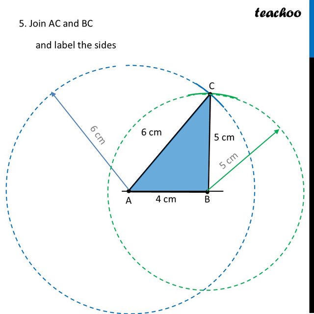 Constructing a Triangle when its Sides are given [with Example]