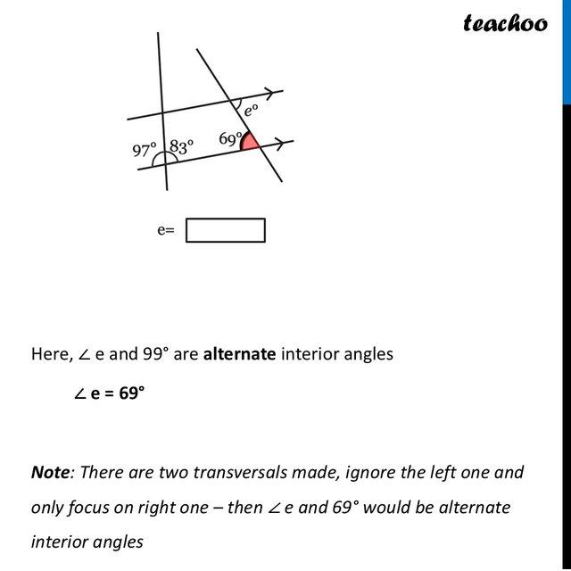 Find the angles marked below (Class 7 Parallel and Intersecting Lines)